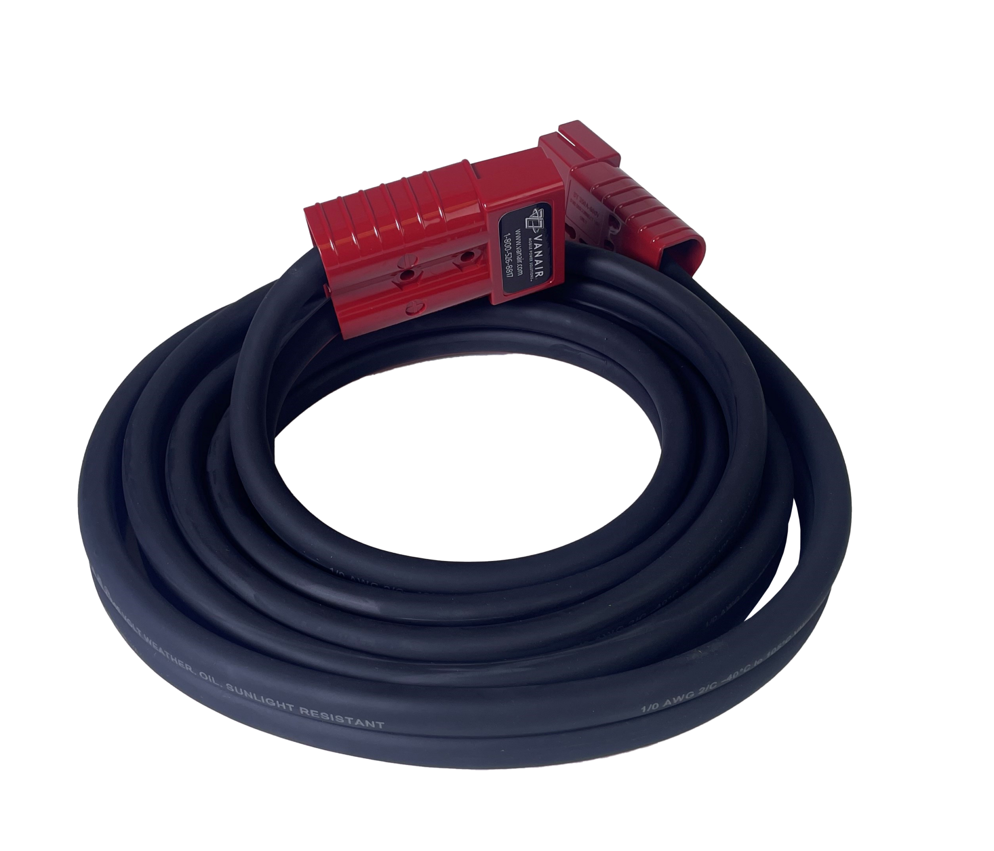 Industrial-Duty Plug-Ended Booster Cables - Vanair - Mobile Power Solutions